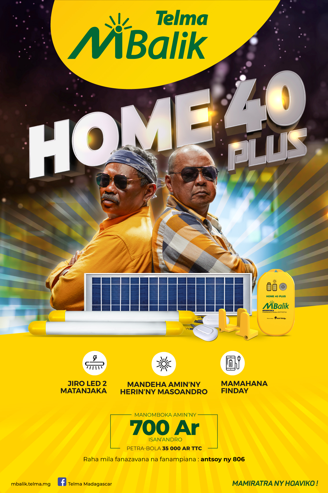 Kit solaire complet Home 40 Plus | MBalik